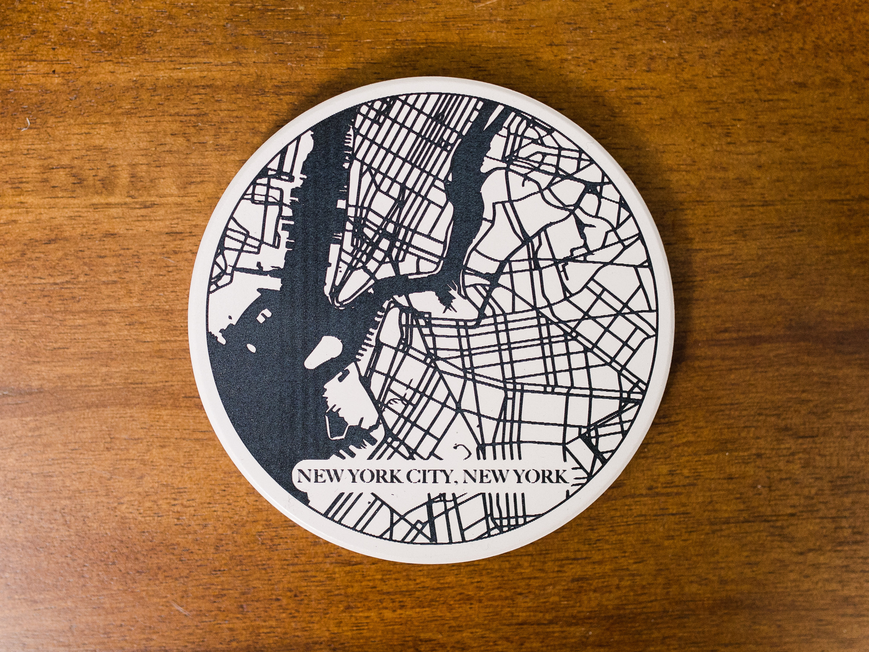 Custom Laser Engraved City Map Ceramic Coasters Bring a Piece of Your ...