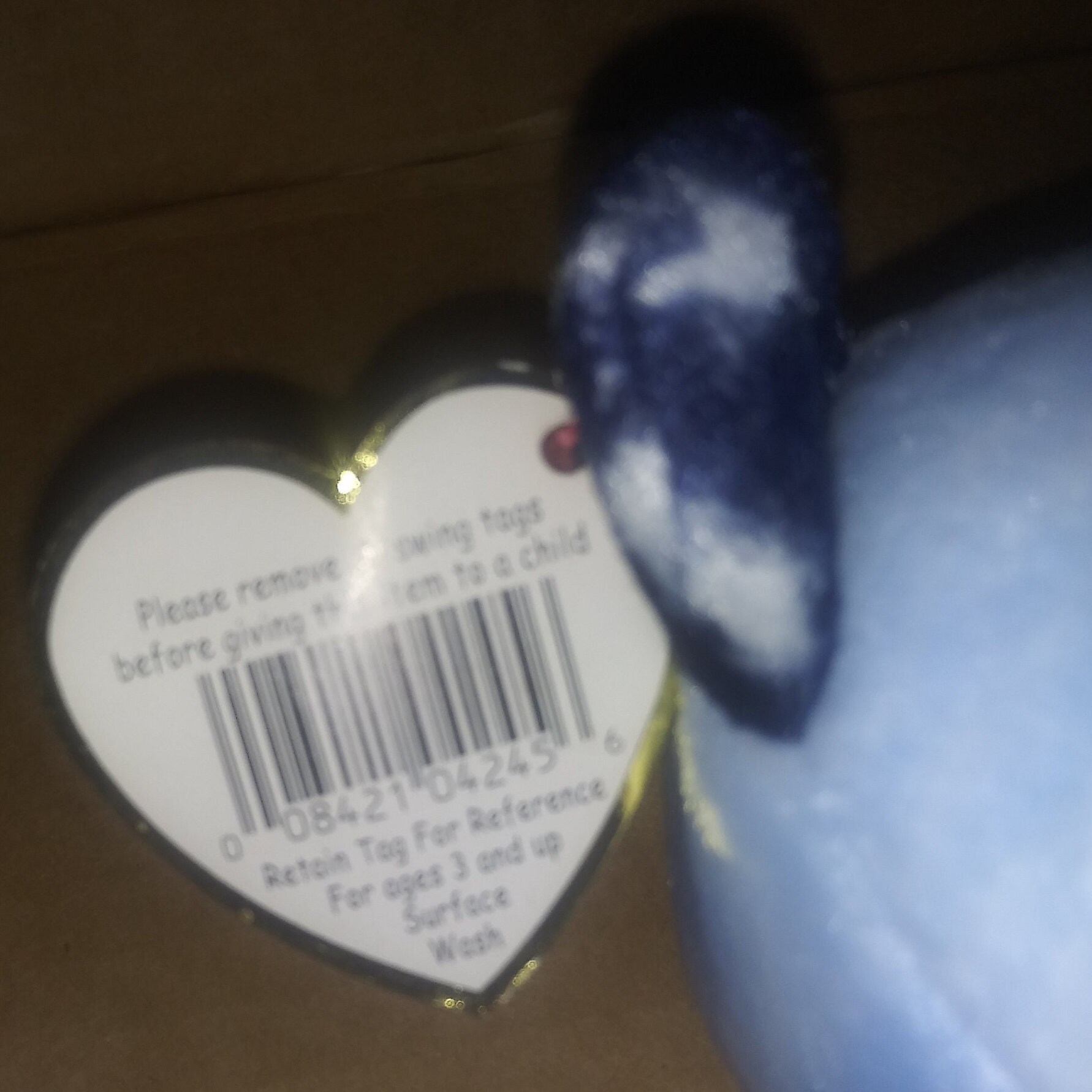 TY Beanie Baby "spangle" Birth June 14, 1999 Exclusive to the United ...