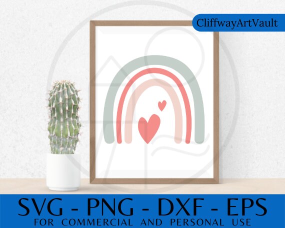 Boho Rainbow 2 Design SVG Bundle Digital Design Art Vector - Etsy