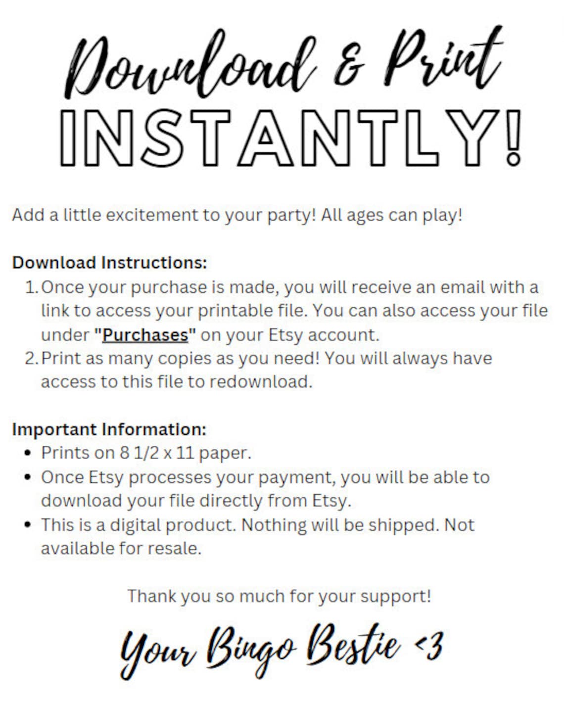 Printable Birthday Trivia Game: Fun Party Questions (instant Download ...