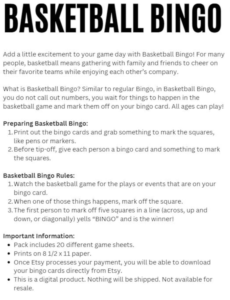 20 Printable March Madness Bingo Cards | Basketball Bingo | March ...