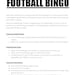 10 Printable Football Bingo Cards | Super Bowl Party | Football Party ...