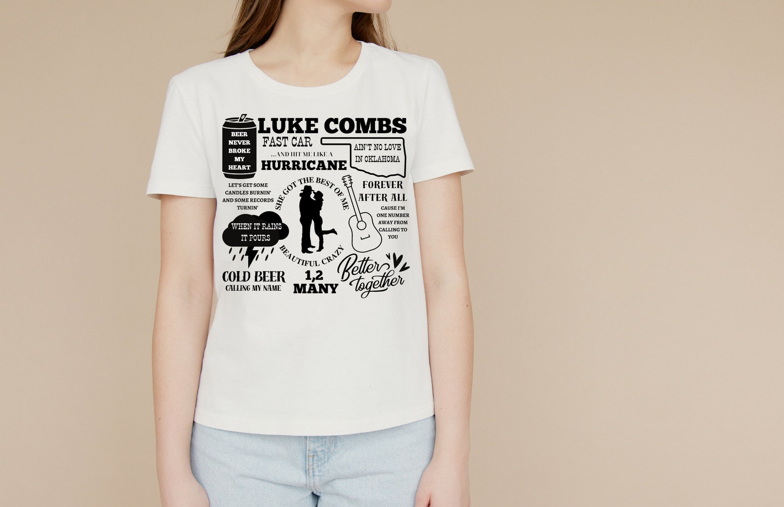 Luke Combs Digital Design / SVG / Cricut / Cut File / Sublimation ...