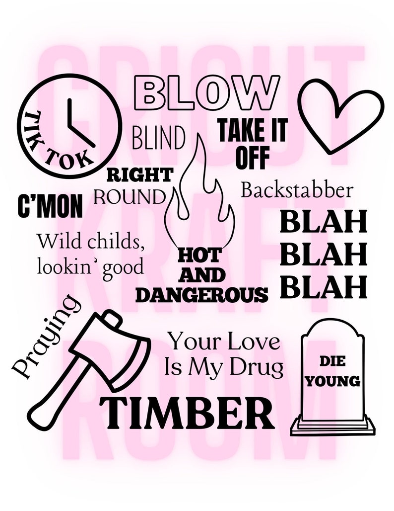 Kesha Digital Design/ SVG /PNG/ Cut File / Cricut / Sublimation / Silhouette / BLOW / Timber ...