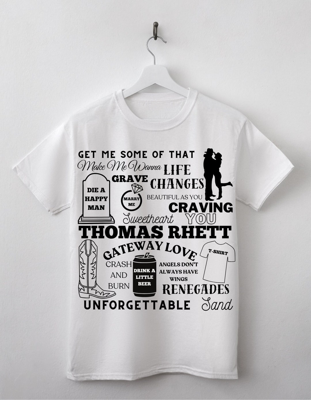 Thomas Rhett Digital Design / SVG / Cricut / Cut File / Sublimation ...