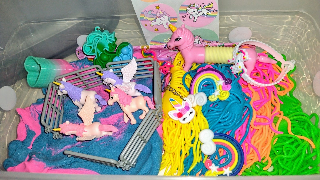 Unicorn Themed Play Sensory Bin for Kids - Etsy