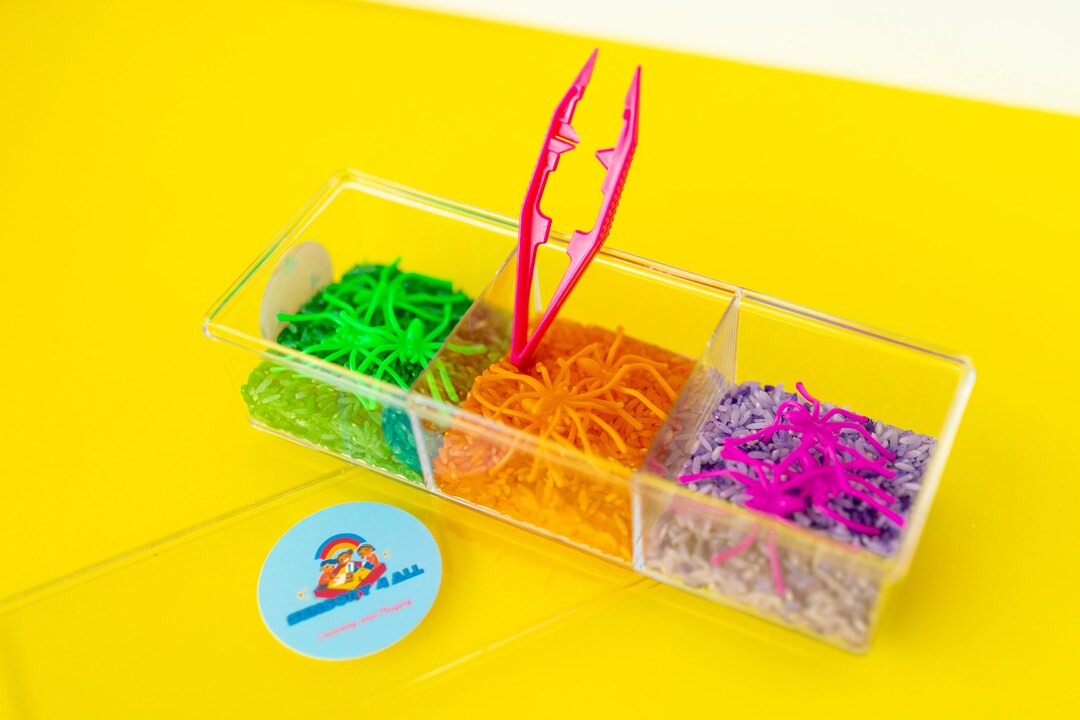 Spider Sorting Activity for Kids Working on Hand Eye Coordination and ...