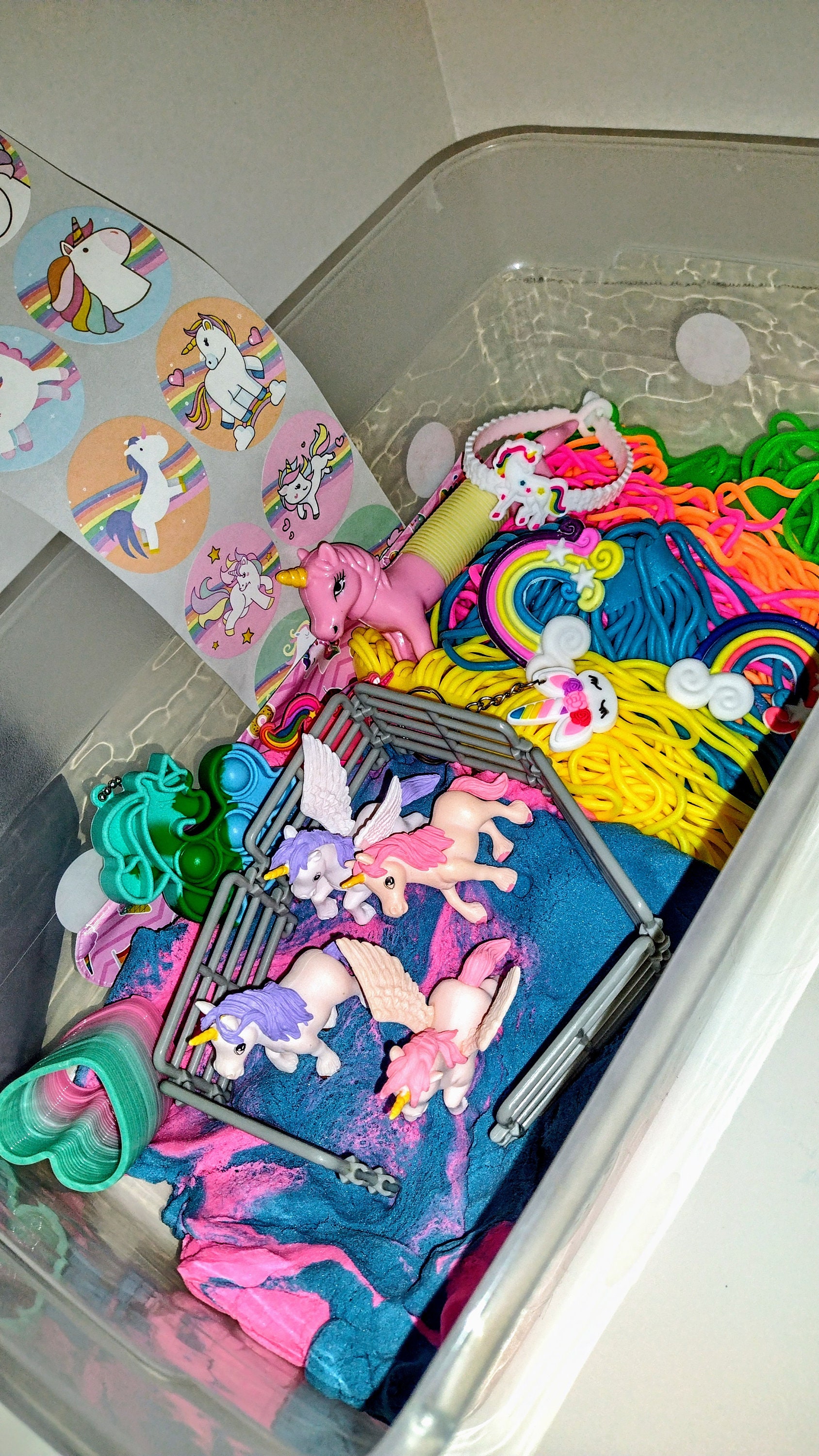 Unicorn Themed Play Sensory Bin for Kids - Etsy