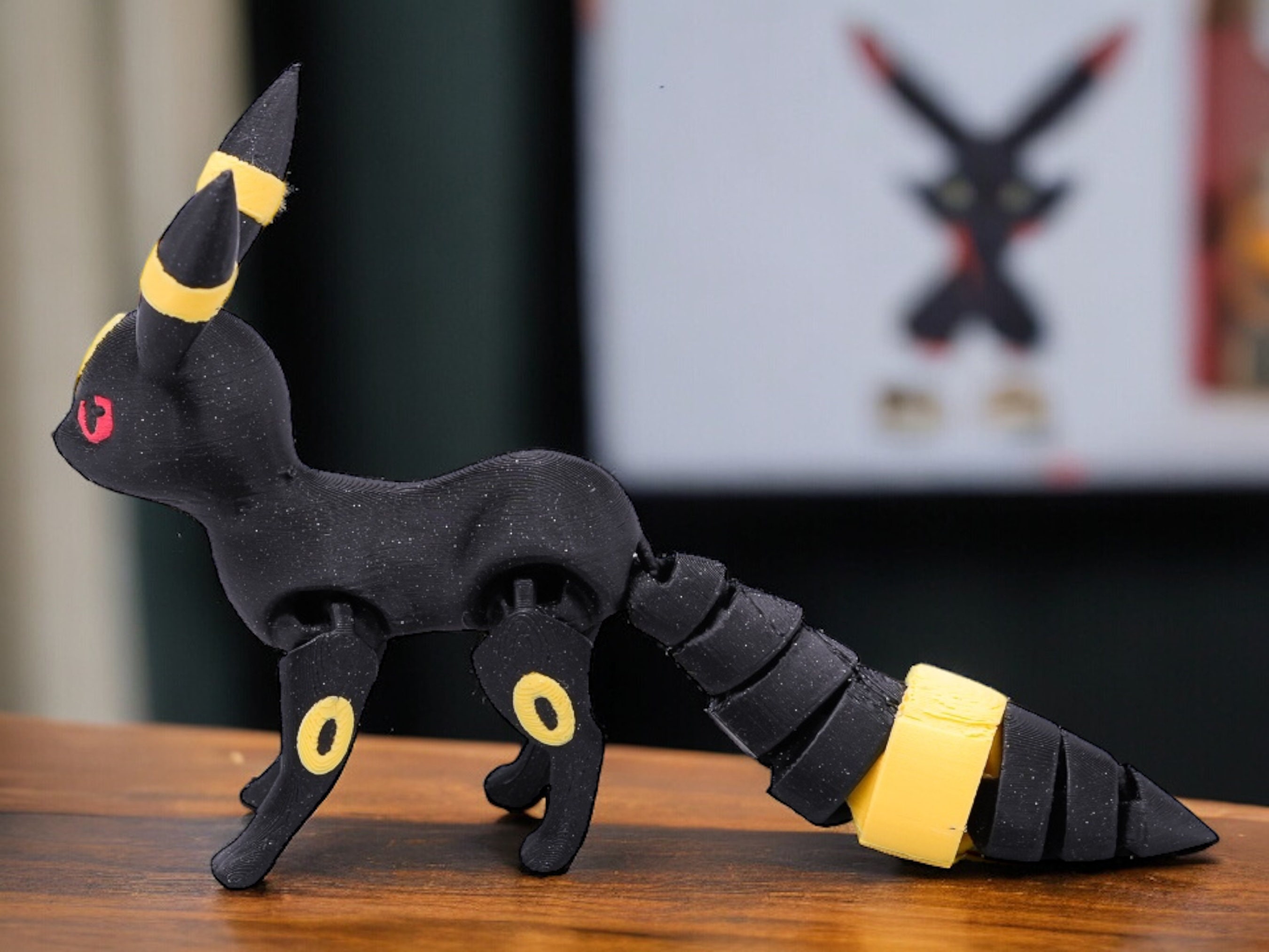 Umbreon Pokemon w/ Shiny Option 3D Printed Articulated Toy Gift - Etsy