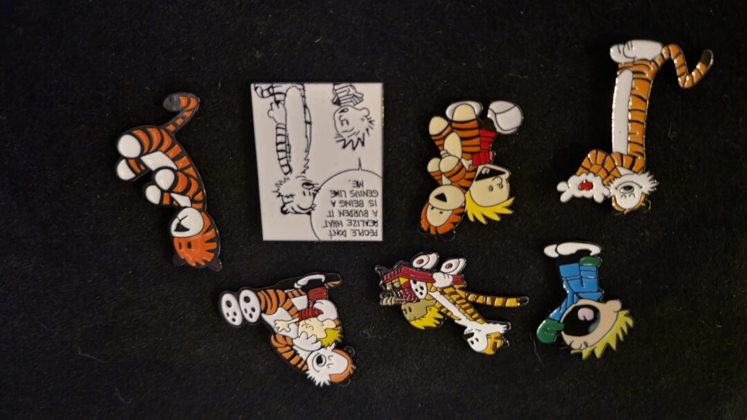 3D PRINTED Calvin and Hobbes Enamel Pin Variety FREE GOODIES With Every ...