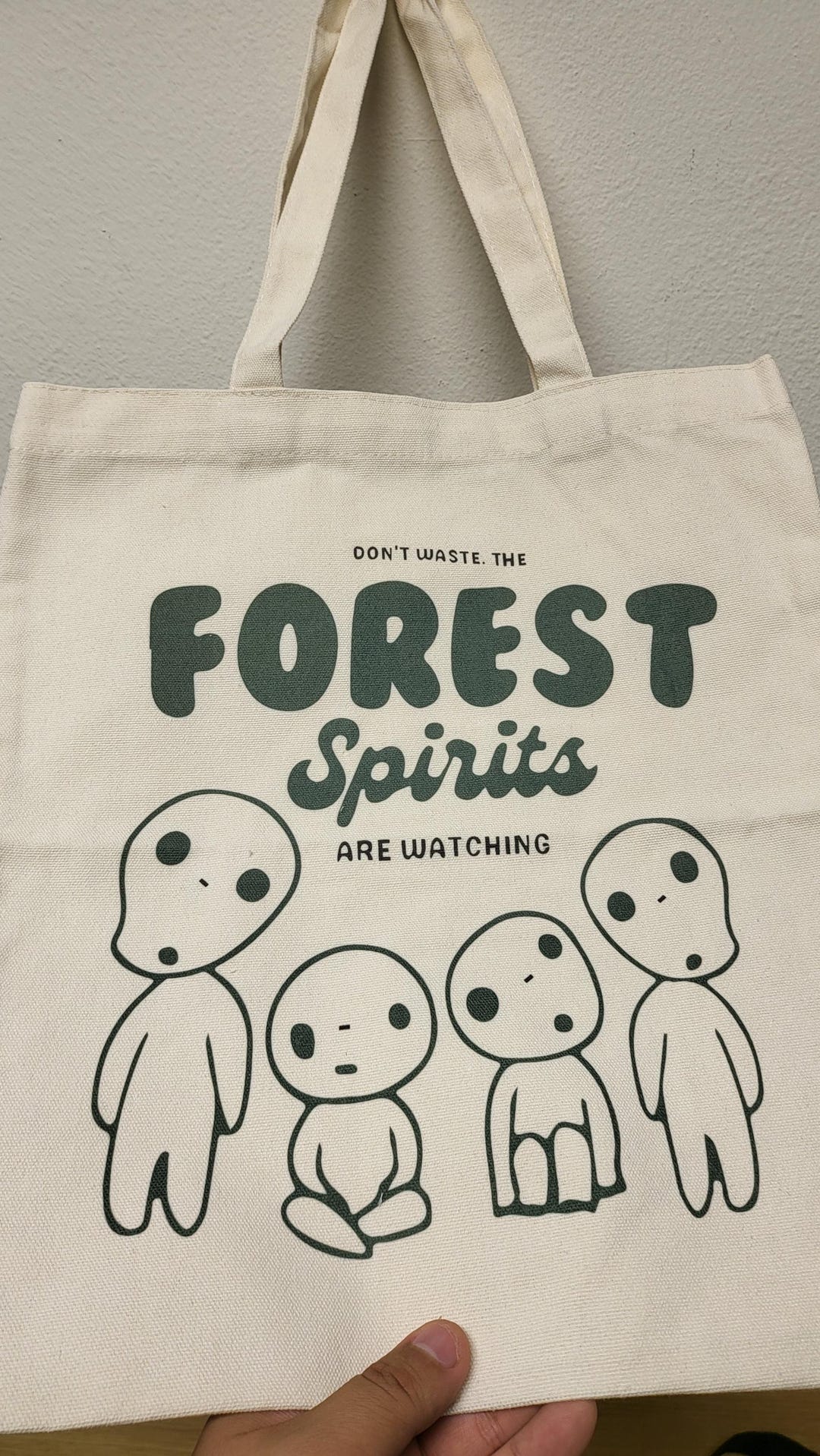STUDIO GHIBLI Kodama Forest Spirit Tote Bag FREE Keychains/stickers - Etsy