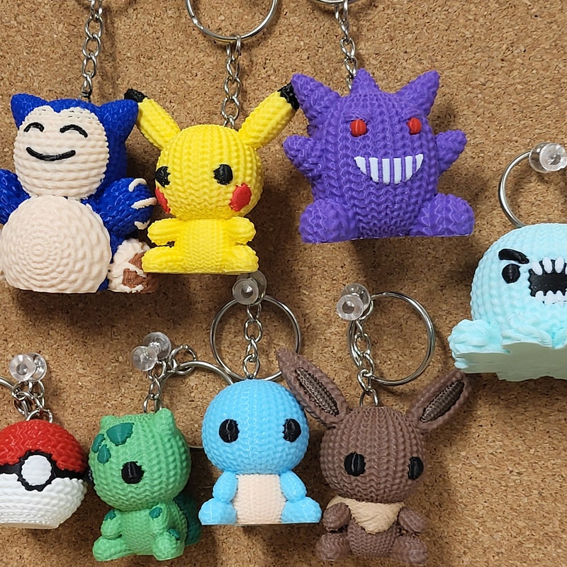 Pokémons Keychain - Etsy