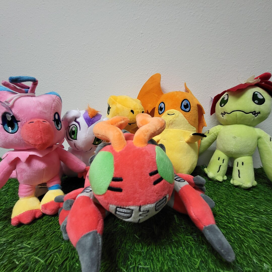 8' DIGIMON Plushies Free Crochet Pokeball - Etsy