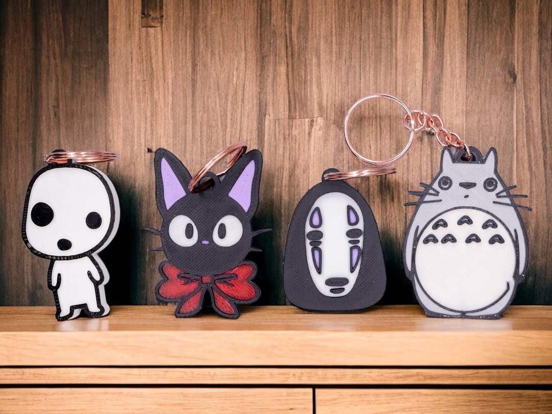 Studio Ghibli Keychains 3D Printed - Etsy