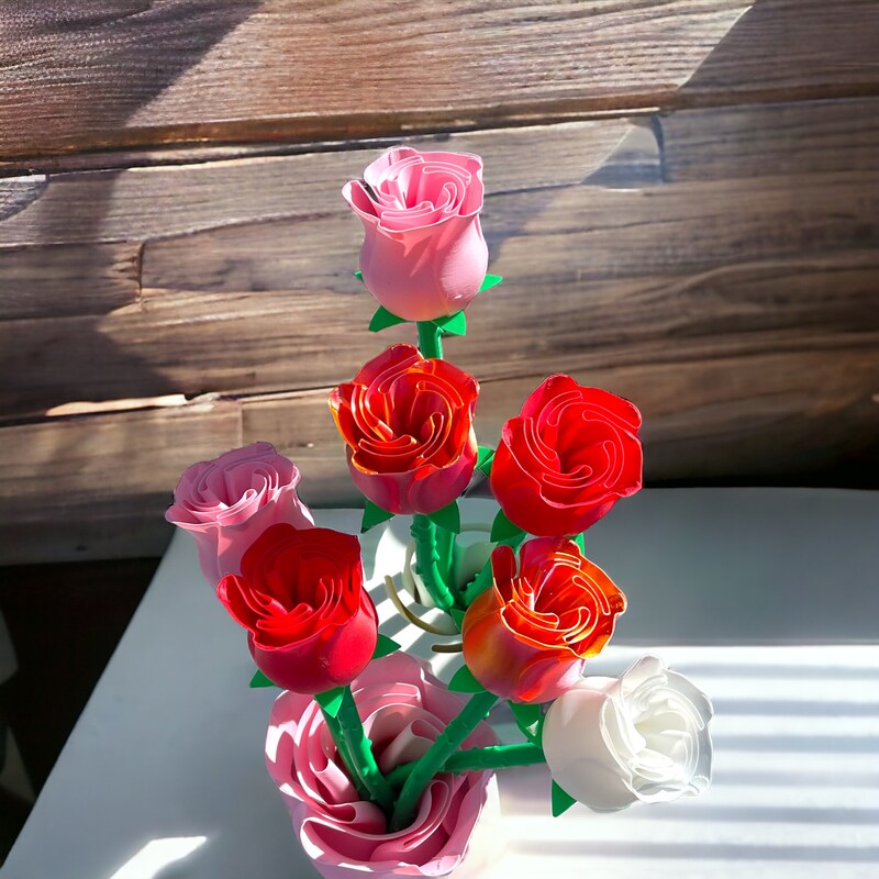 Printed Roses - Etsy
