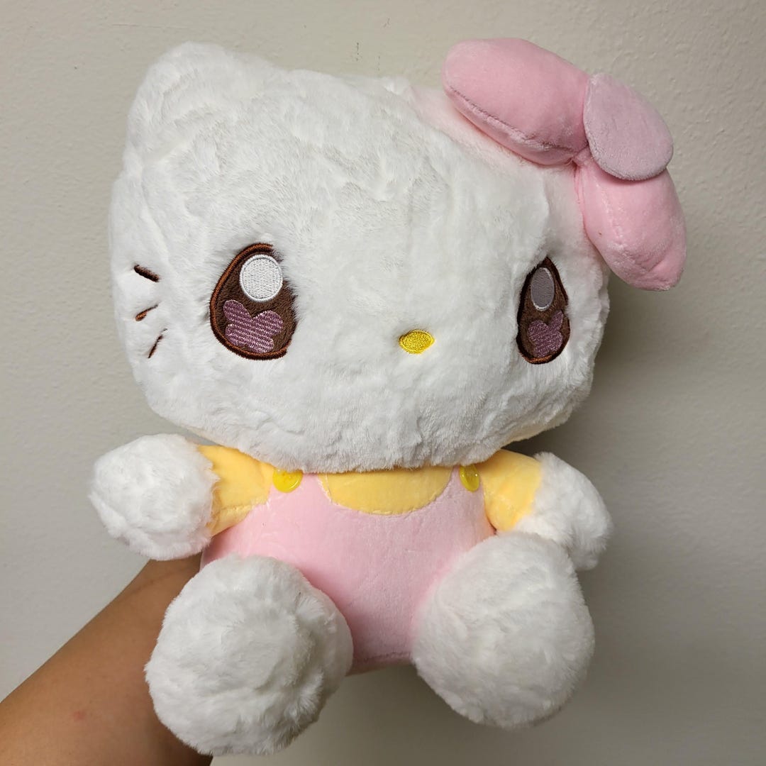 IMPORTED ANIME EYED Hello Kitty Plush Doll limited Edition Free Crochet ...
