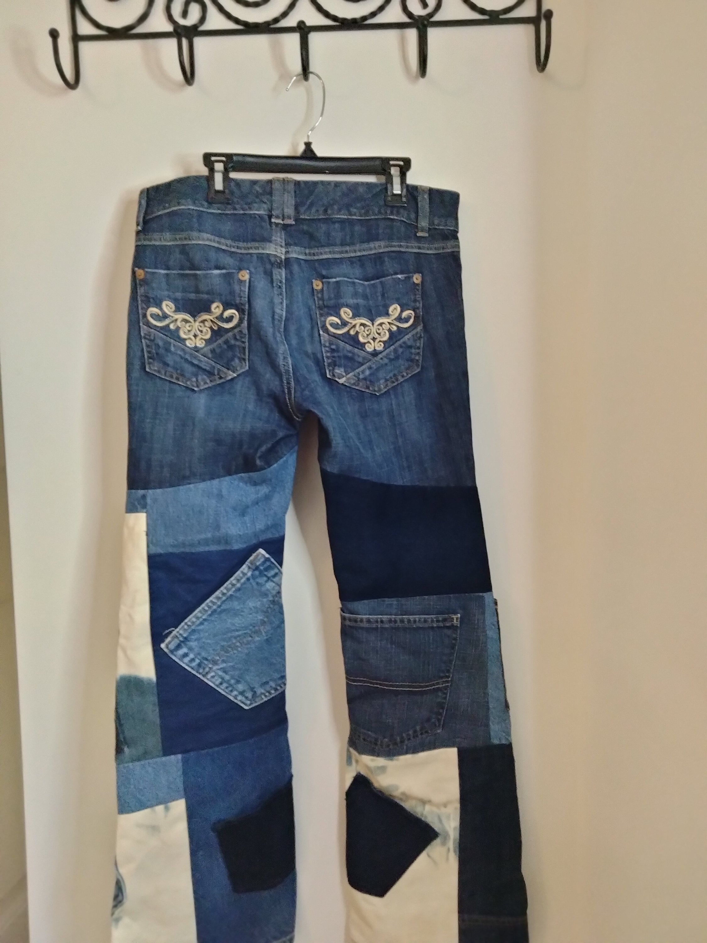 Patchwork Jeans - Etsy