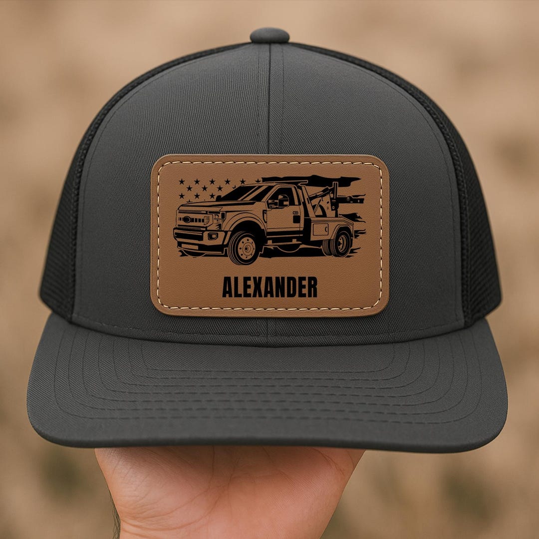 Personalized Tow Truck Hat, Tow Truck Driver Gift for Men, American ...