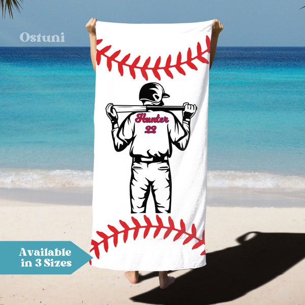 Baseball Beach Towel - Etsy