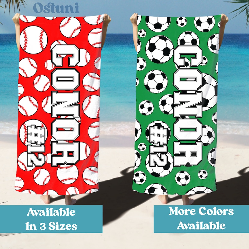 Sports Bath Towels - Etsy