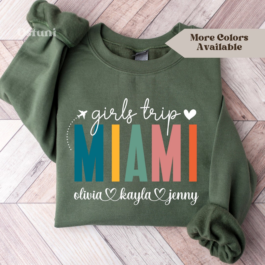 Girls Trip Sweatshirt, Personalized Girls Trip Sweater, Sweatshirt ...