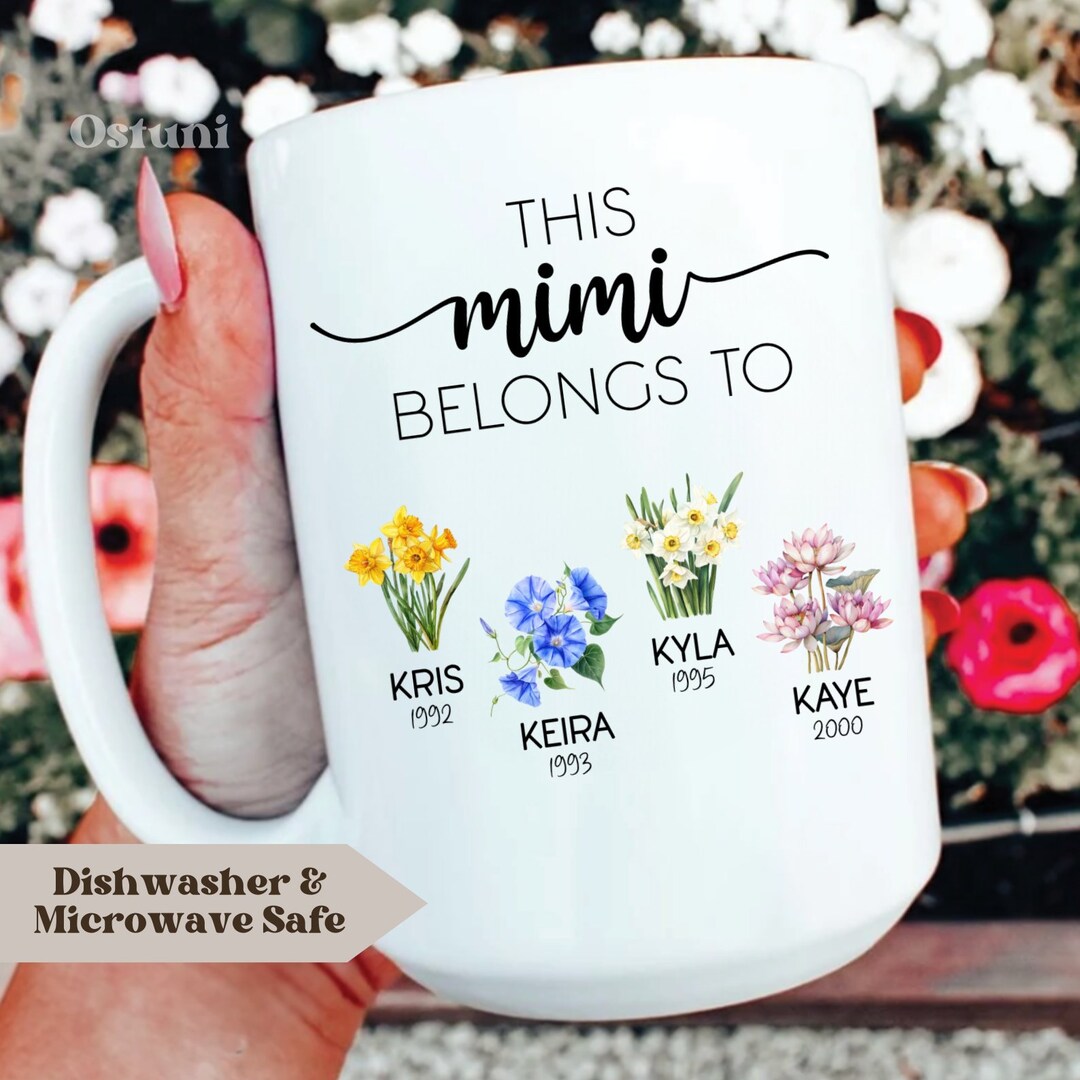 This Mimi Belongs to Mug, Personalized Gift Mug for Mimi, Mother's Day ...