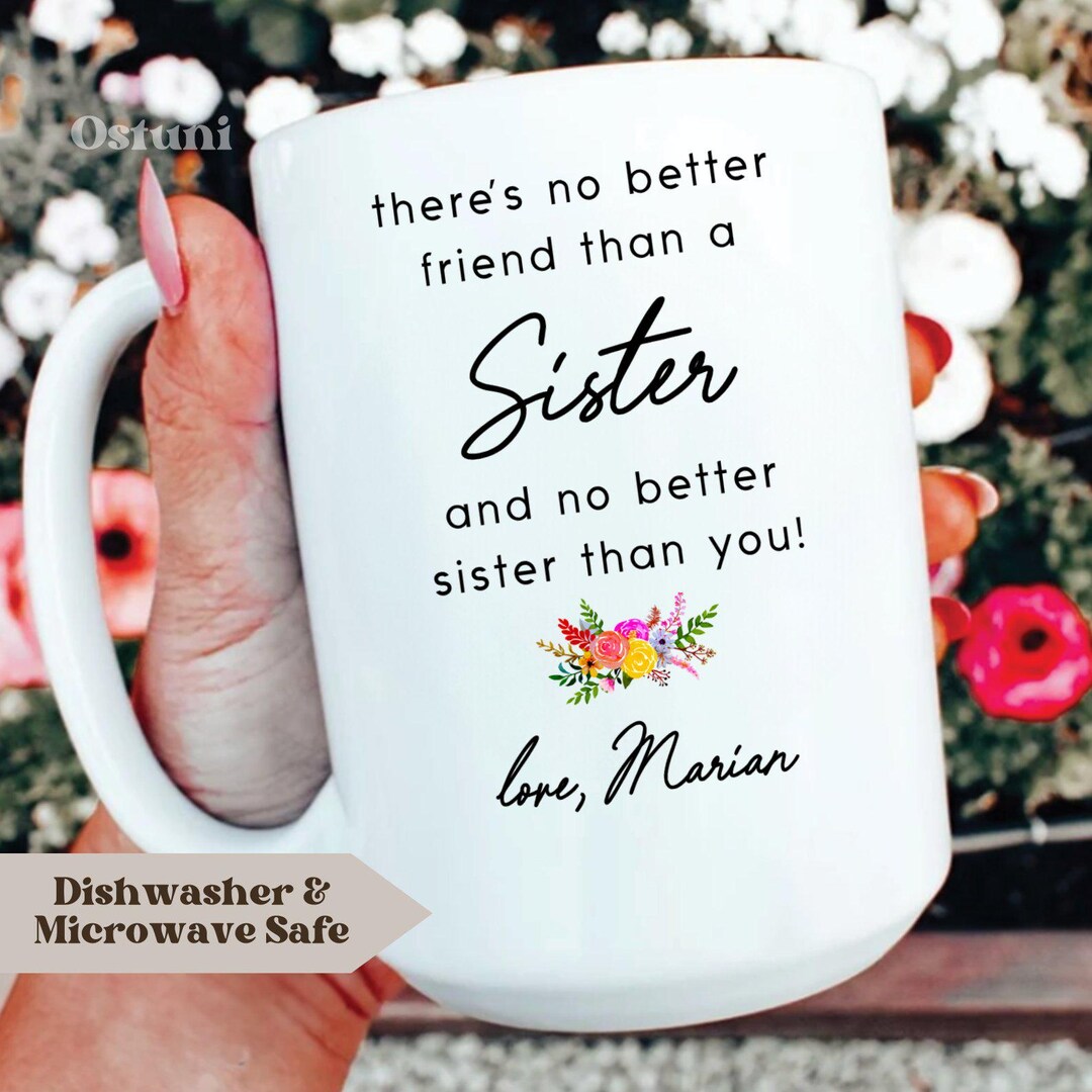Sister Mug, Personalized Sister Coffee Mug, Sister Personalized Mug ...