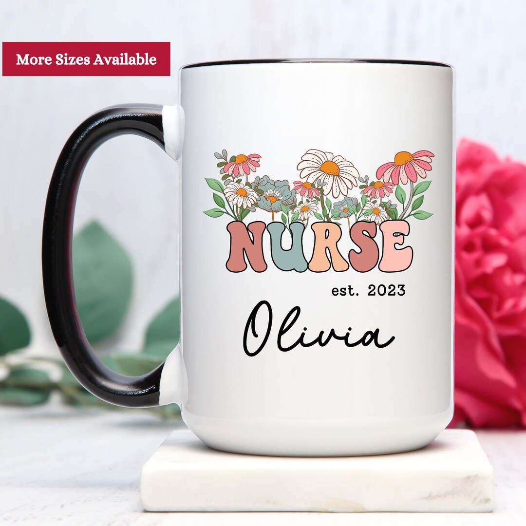 Nurse Gift, Nurse Mug Personalized, Nurse Graduation Gift, Nurse ...
