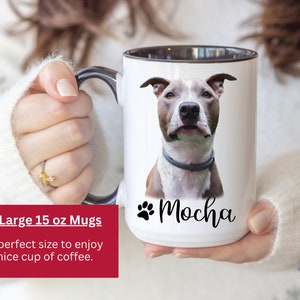Custom Dog Mug: Personalized Pet Photo Coffee Cup - Etsy