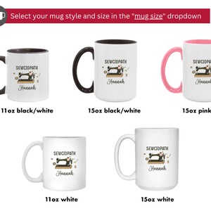 Sewing Mug Personalized, Sewing Mug, Sewciopath Mug, Sewing Lover Gifts ...