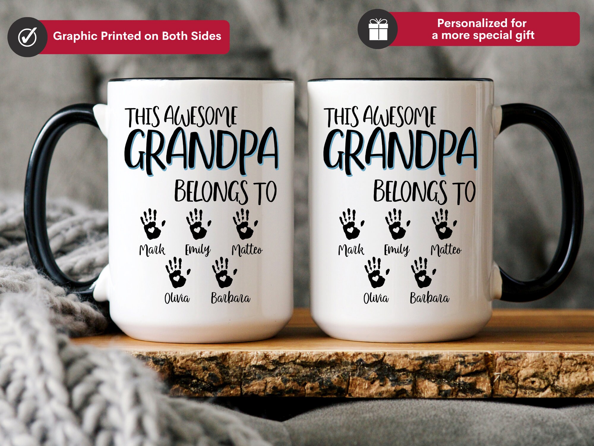 Personalized Grandpa Mug Grandpa Gifts Grandpa Fathers Day - Etsy