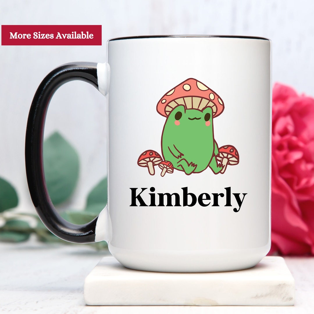Frog Mushroom Mug Personalized, Frog Gifts, Frog Coffee Mug, Frog Gifts ...