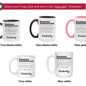 Human Resources Mug: HR Coffee Cup, Office Gift - Etsy