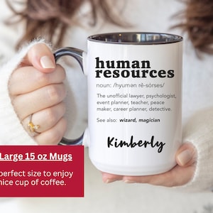 Human Resources Mug: HR Coffee Cup, Office Gift - Etsy