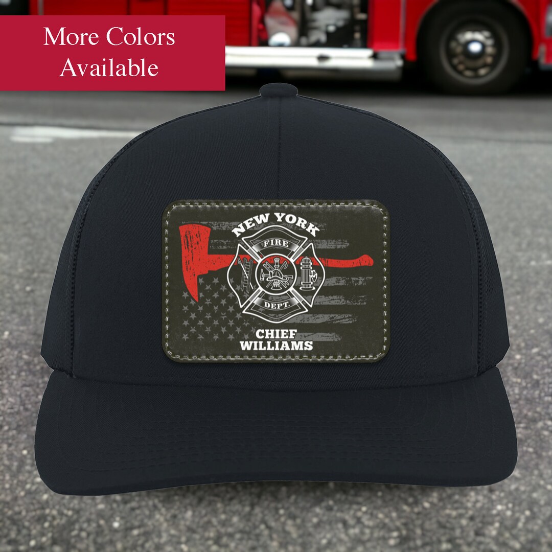 Personalized Firefighter Trucker Hat, Firefighter Gifts, Fire ...