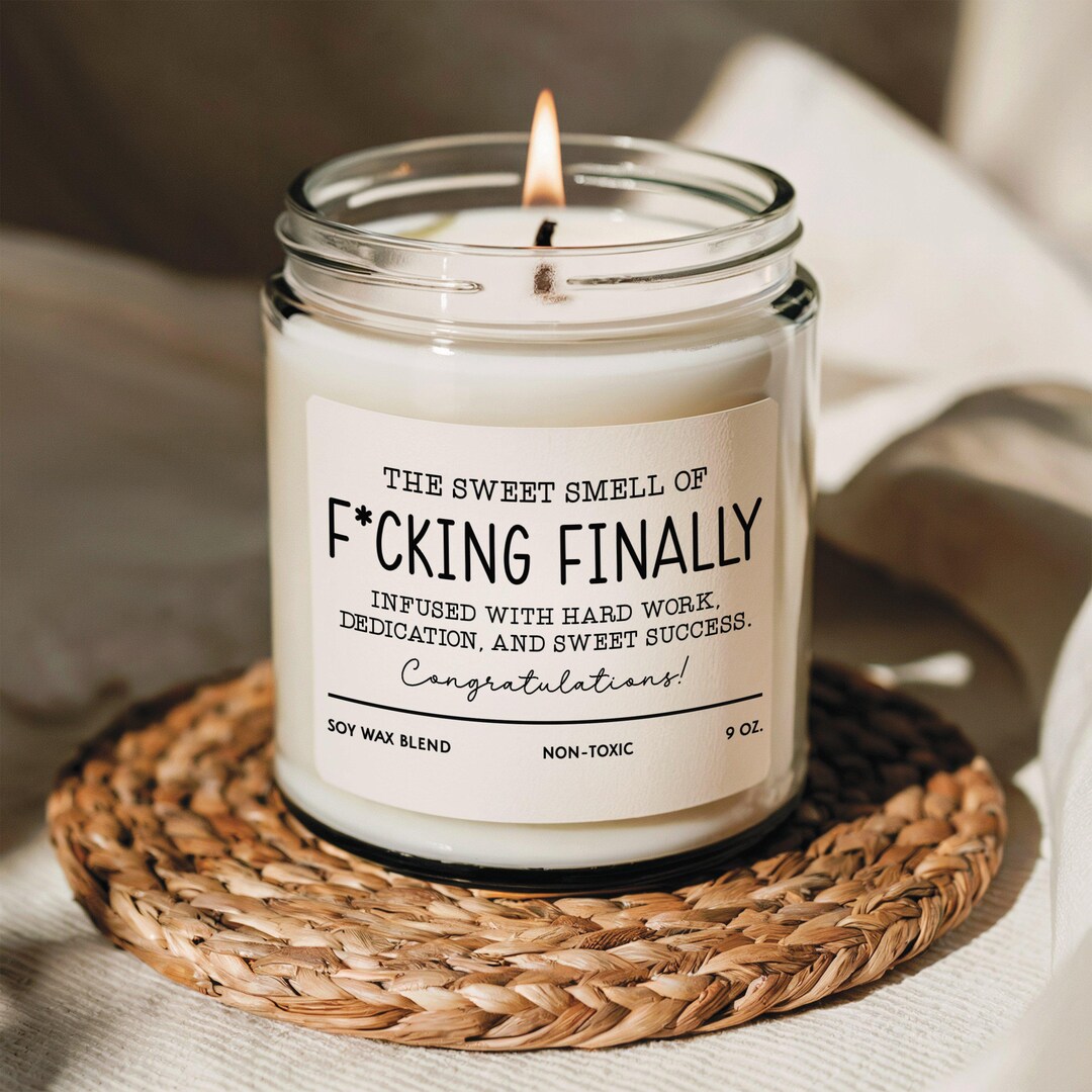 Finally Graduation Candle Candle, College Graduation Gift, Graduation ...