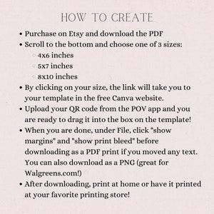 POV APP (or Similar) Directions Sign Template, Film Camera App Sign ...