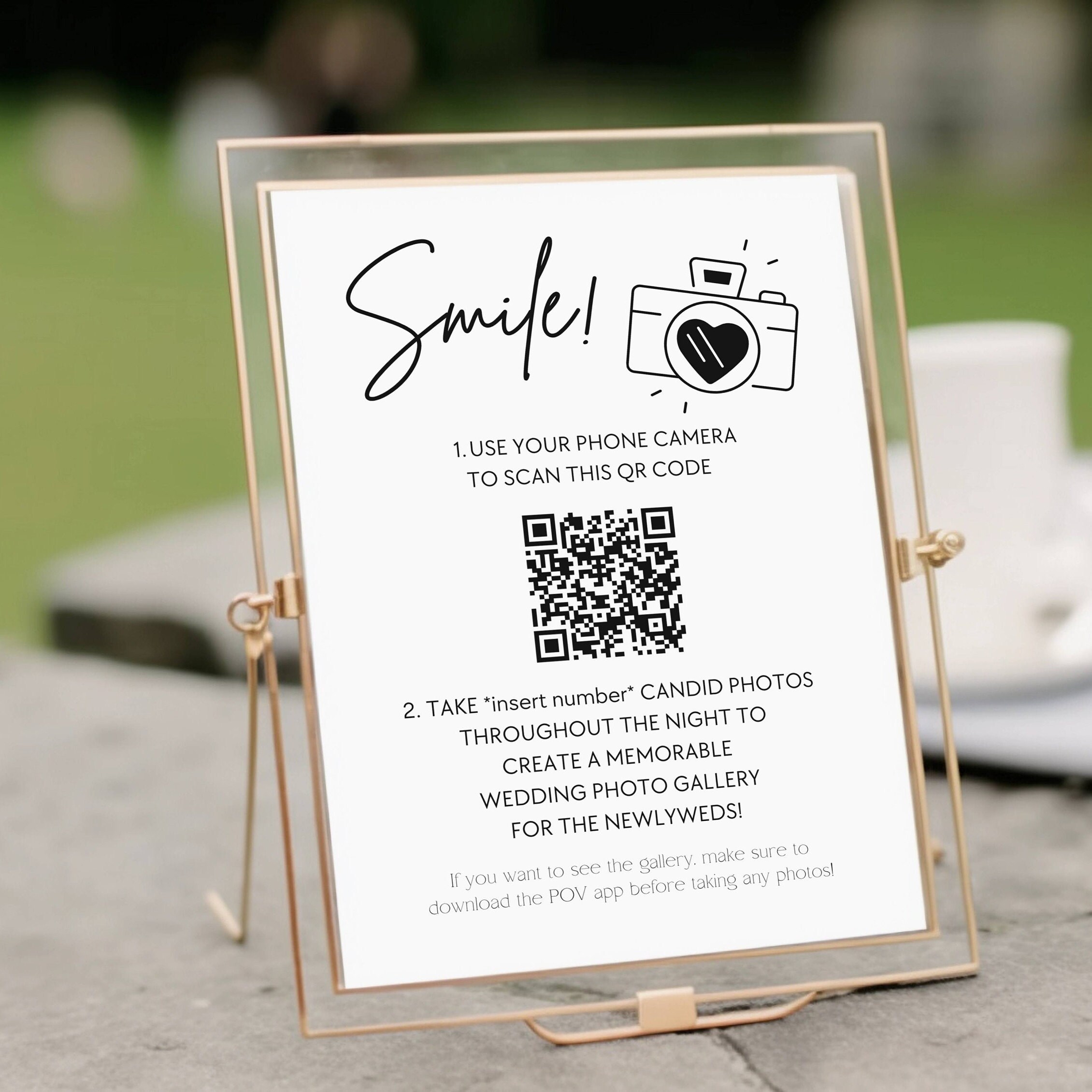 POV APP or Similar Directions Sign Template, Film Camera App Sign ...