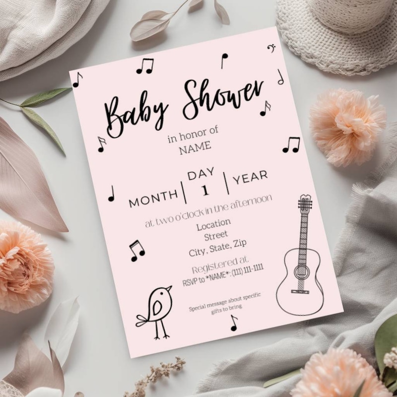 Music Baby Shower - Etsy