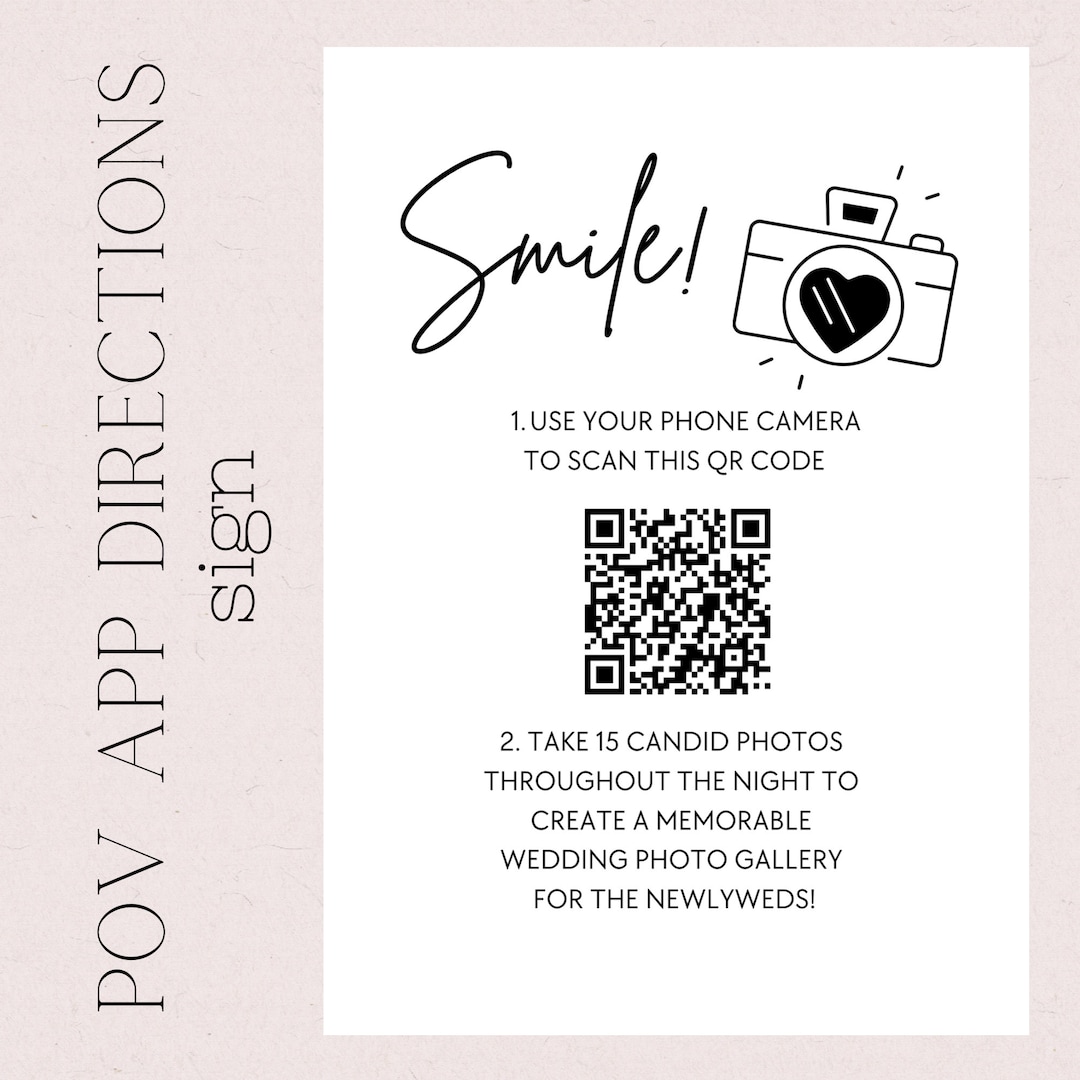 POV APP or Similar Directions Sign Template, Film Camera App Sign ...