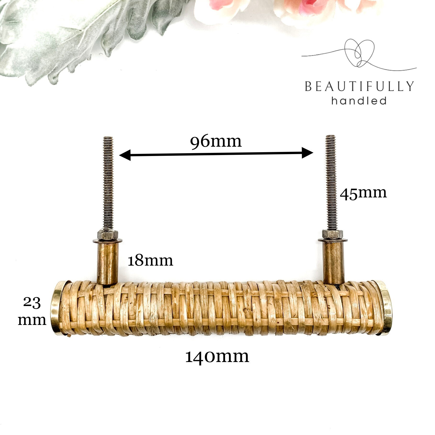 Rattan Handle, Rattan Cabinet Handles, Rattan Pulls, Rattan Knobs ...