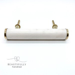 Drawer Handle Marble Drawer Knobs & Pulls White Cabinet Handles Stone ...