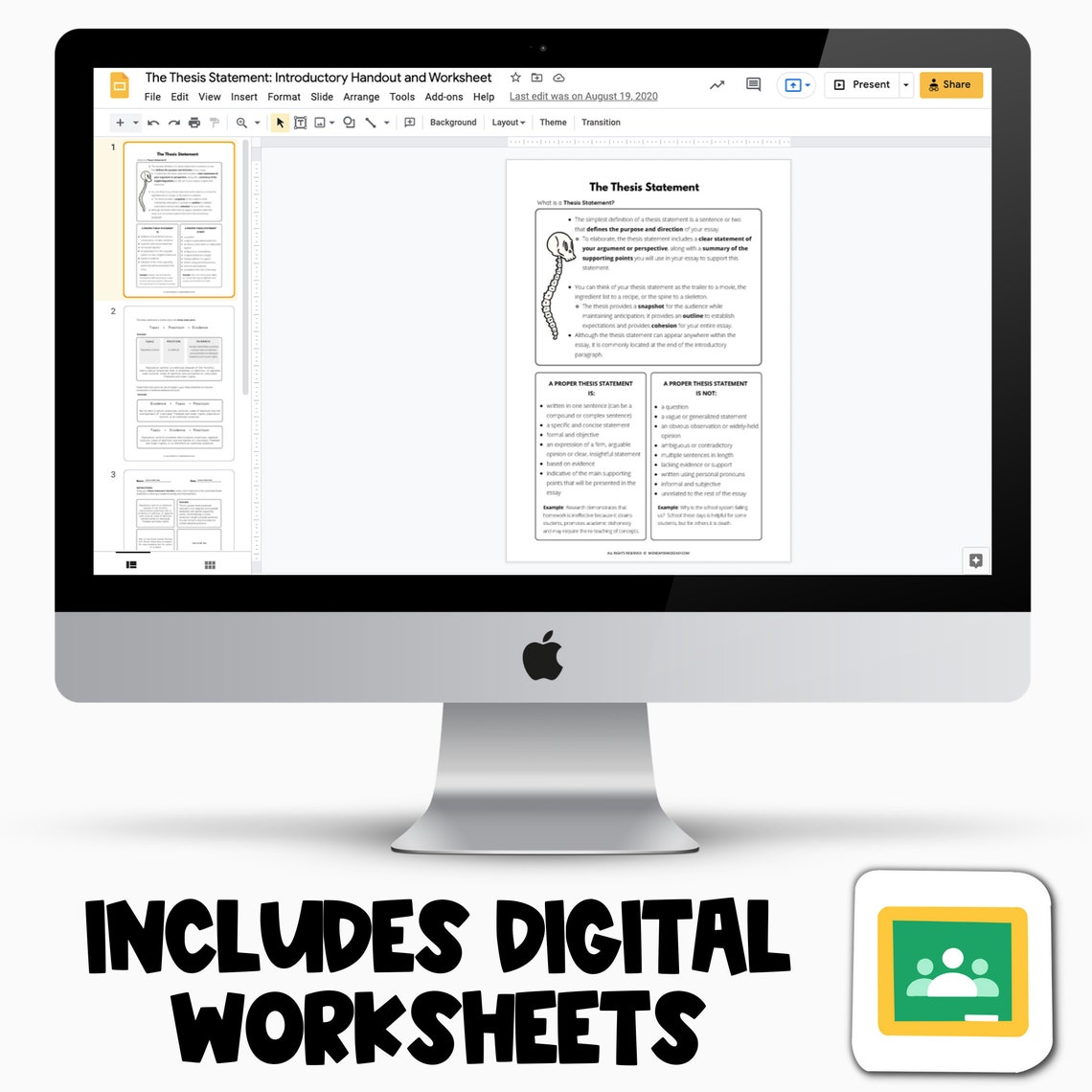 Thesis Statement Lesson Plan - Thesis Statement Templates and Examples ...
