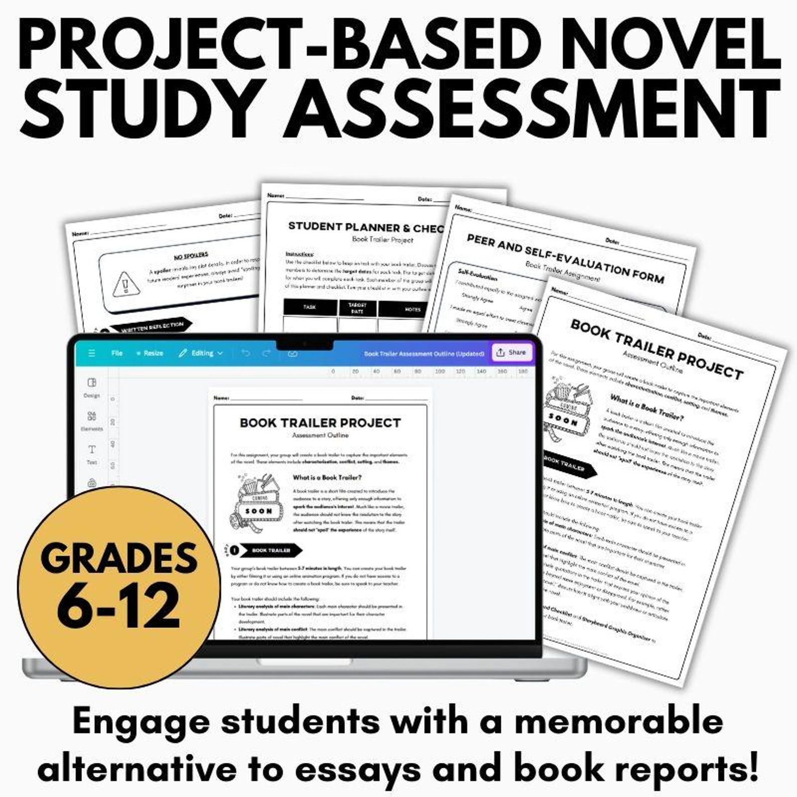 Book Trailer Project – Creative Movie Trailer Assignment - Etsy Canada