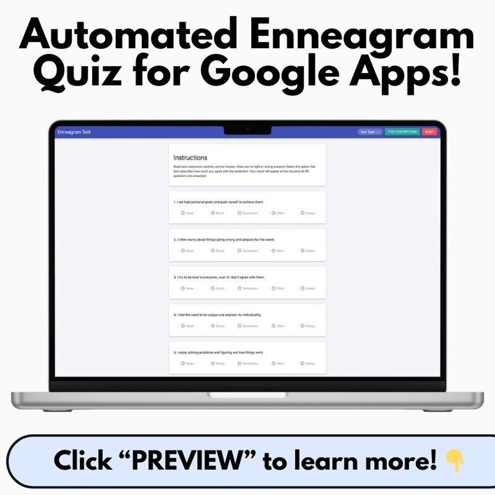 Enneagram Personality Test – End of the Year Activity – SEL for Older ...