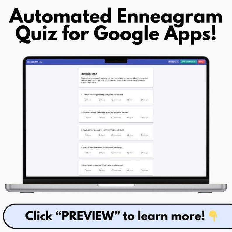 Enneagram Personality Test – Get to Know Your Students Bulletin Board ...