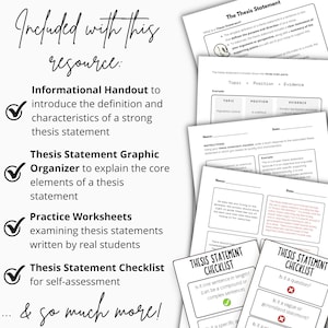 Thesis Statement Lesson Plan - Thesis Statement Templates and Examples ...