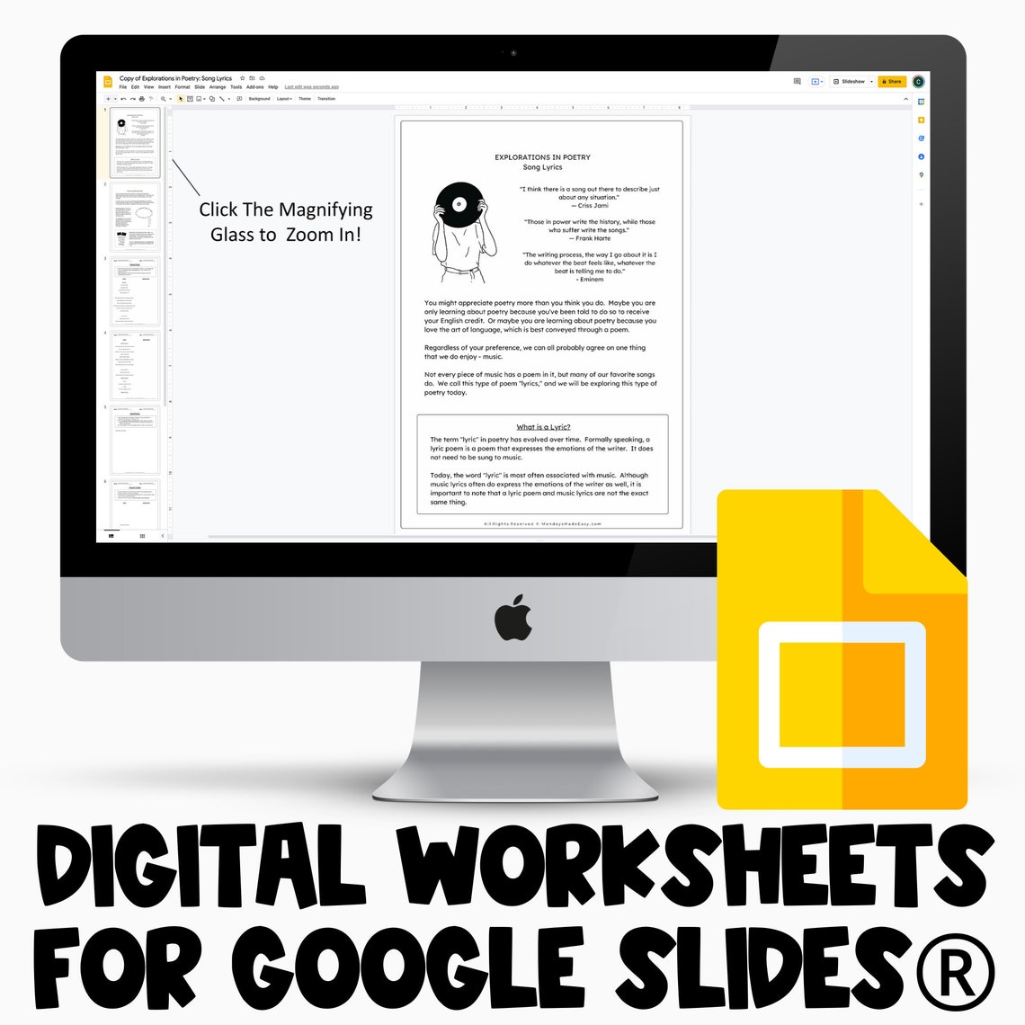 Teaching Poetry Analysis Through Song Lyrics - Introduction to Poetry ...