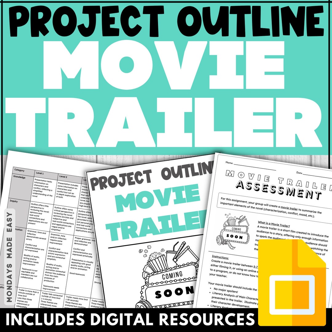 Book Trailer Project - End of Year Movie Trailer Assignment for Any ...
