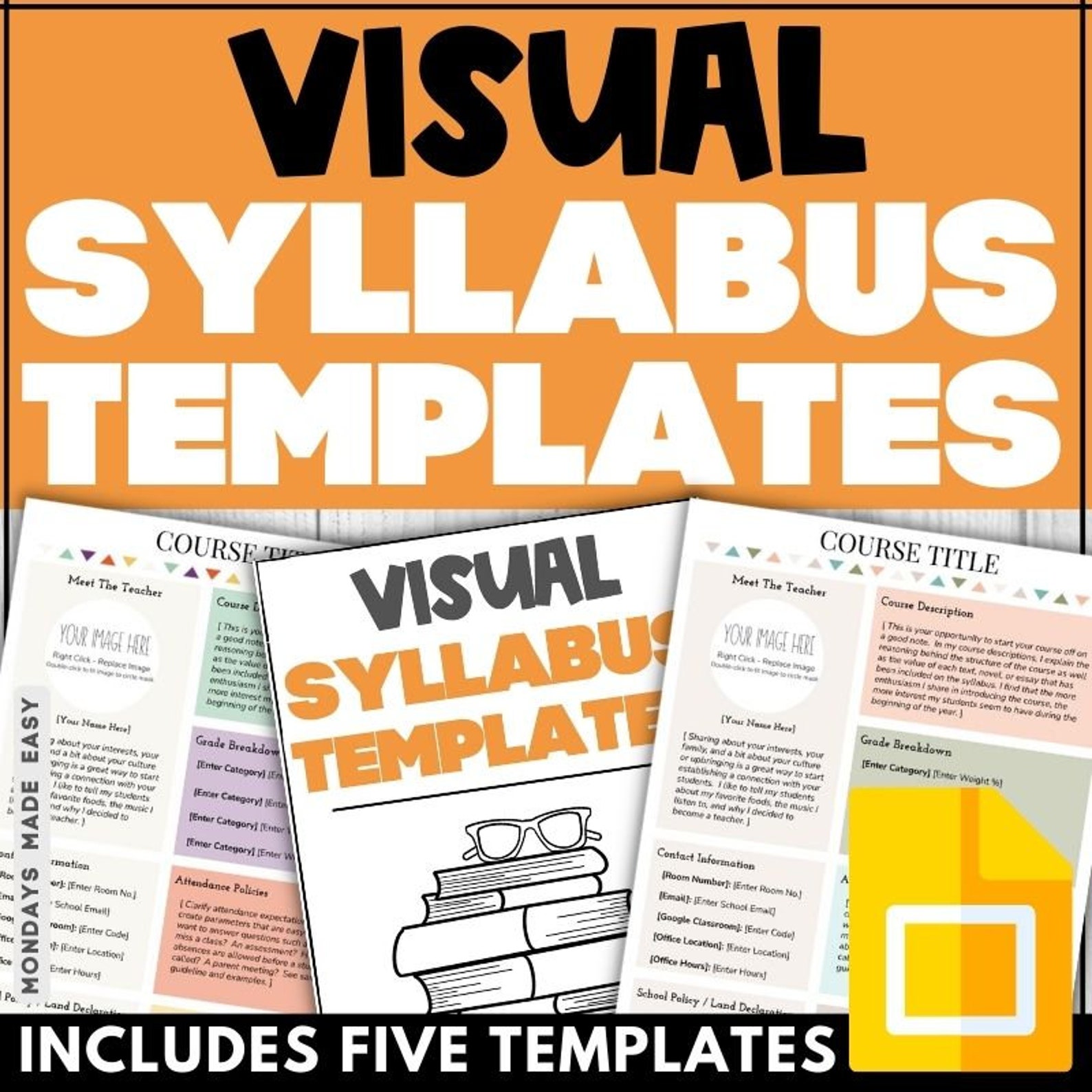 Visual Syllabus Template - 5 Editable Syllabus Templates - Retro Visual ...